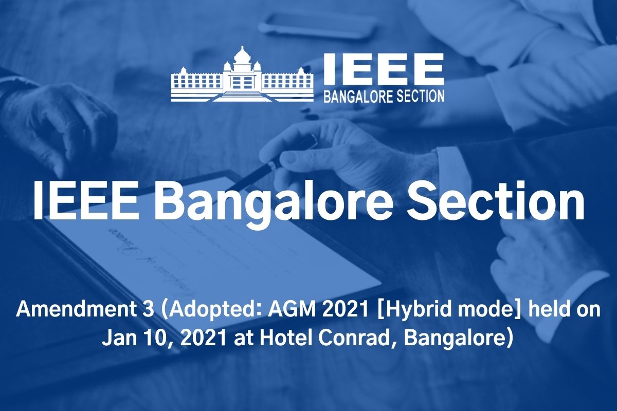 By Laws - IEEE Bangalore Section